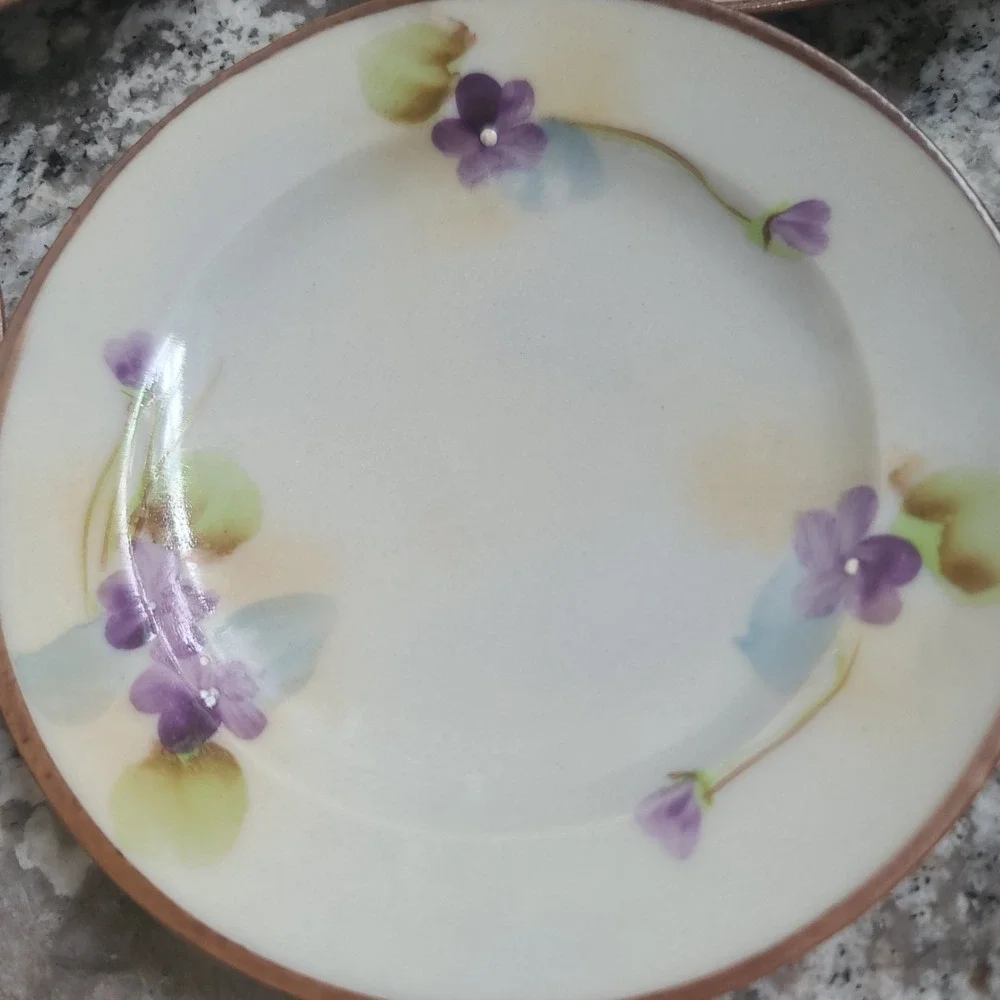 Japanese Weekend | Dining | Set 4 Vintage Japan Hand Painted Butter Pat ...